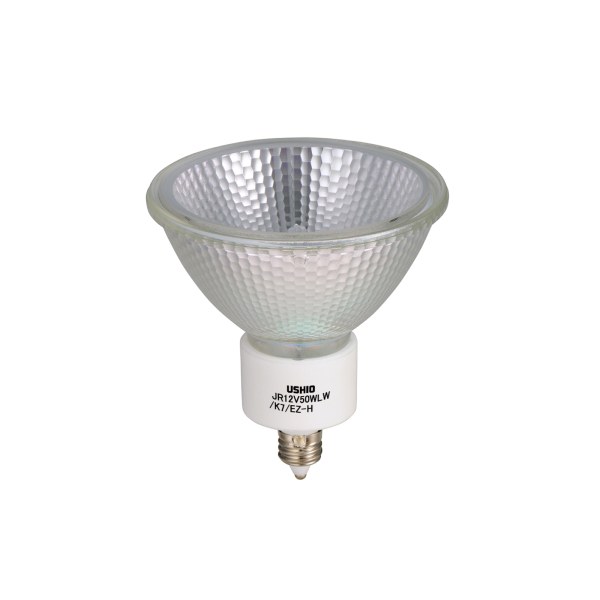 JR12V50WLW/K7/EZ-H ハロゲンランプ ミラー付きタイプ スーパーライン JR 12V 50W 70φ EZ10 広角 ウシオライティング株式会社の通販なら電設資材の電材ネット